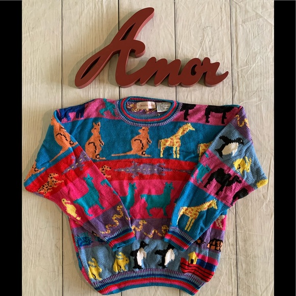 Christine Foley | Sweaters | Vtg Christine Foley Sz Small Multicolored ...